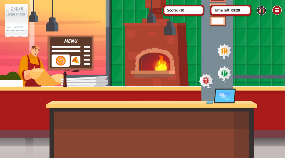 Pizza Game -Improvement simulation - Focus Games Ltd.