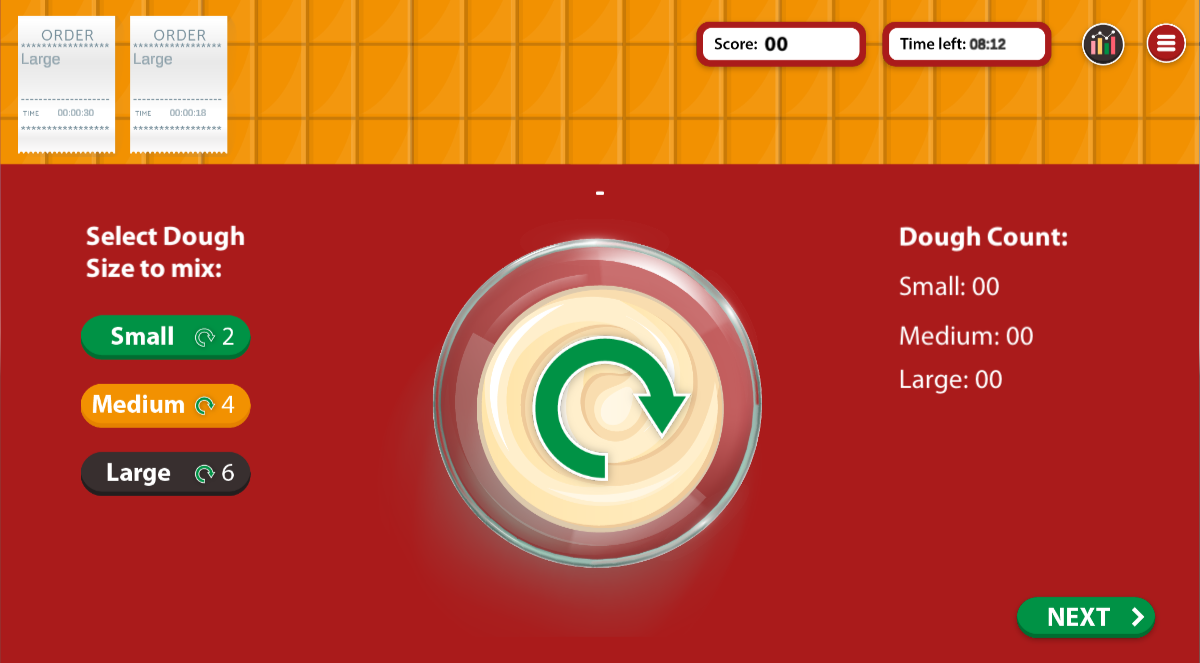 Pizza Game -Improvement simulation - Focus Games Ltd.